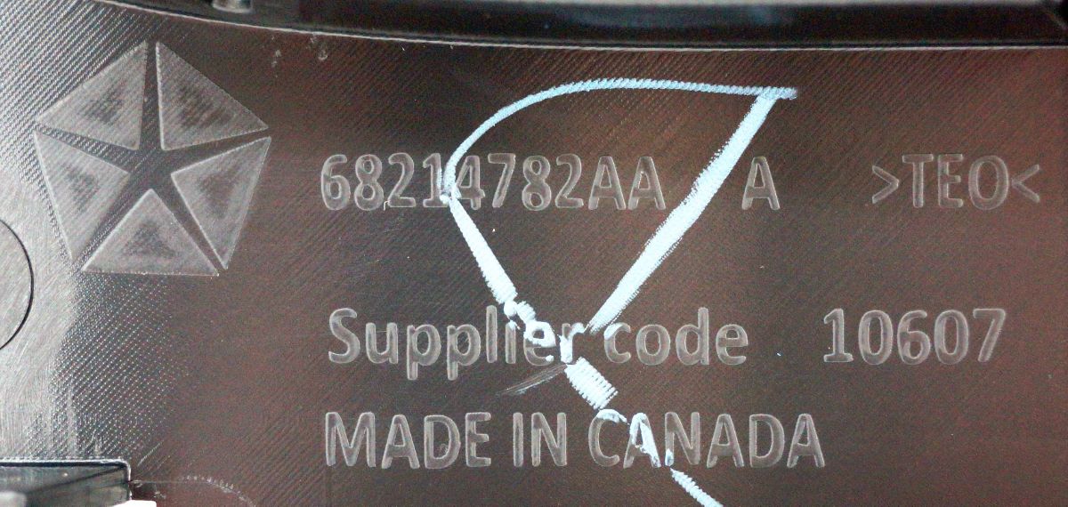 Genuine OEM 68214782-AB Mopar Front Lower Bumper Grille 15-22 Dodge ...