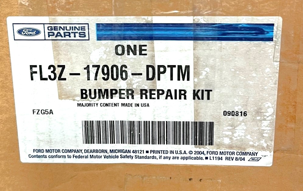 Genuine OEM FL3Z17906DPTM Ford Steel Left & Right Rear Bumper Ends ...