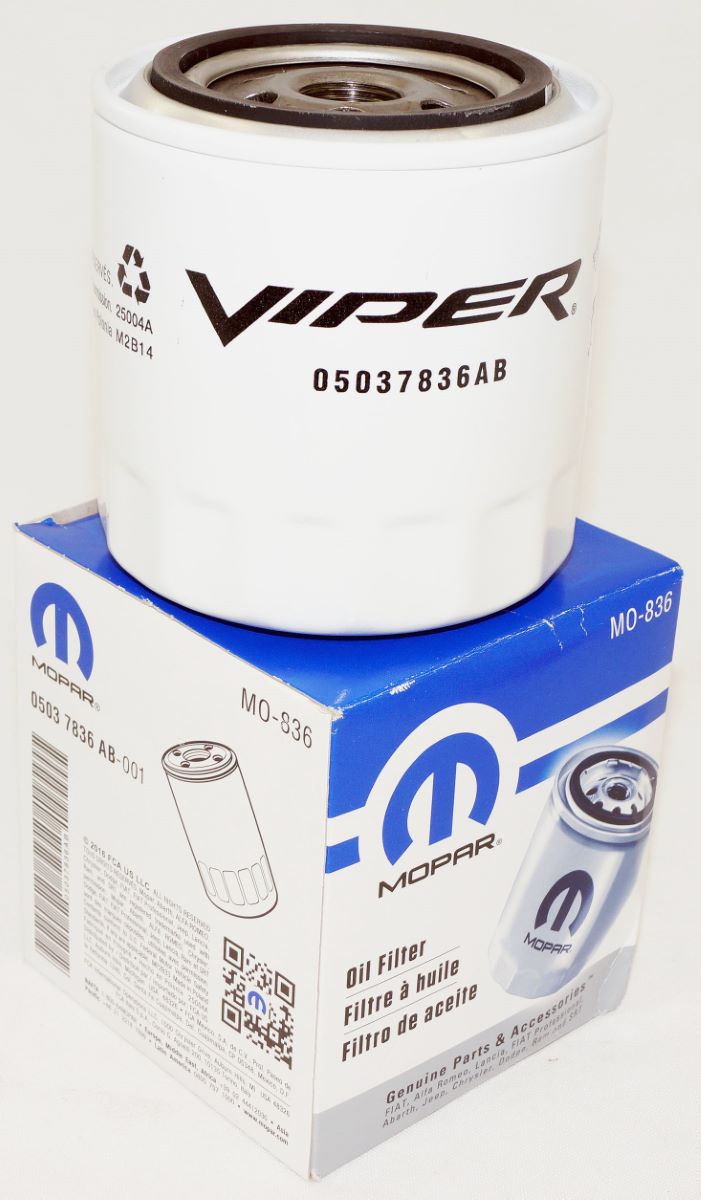 Genuine OEM Mopar 05037836AB Engine Oil Filer Viper - OverStockDirect