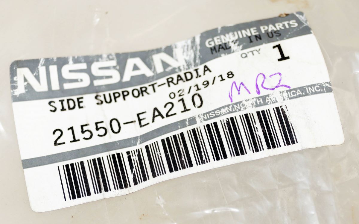 Genuine OEM 21550-EA210 Nissan Right Radiator Side Support Bracket ...