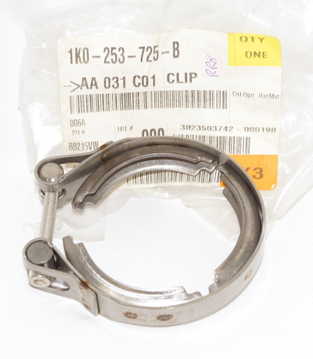 Genuine OEM Volkswagen 1K0253725B Exhaust Catalytic Converter Clamp VW ...