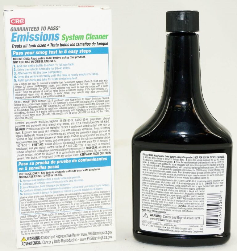 CRC 05063 Guaranteed To Pass Emissions System Cleaner 12 oz Bottle ...