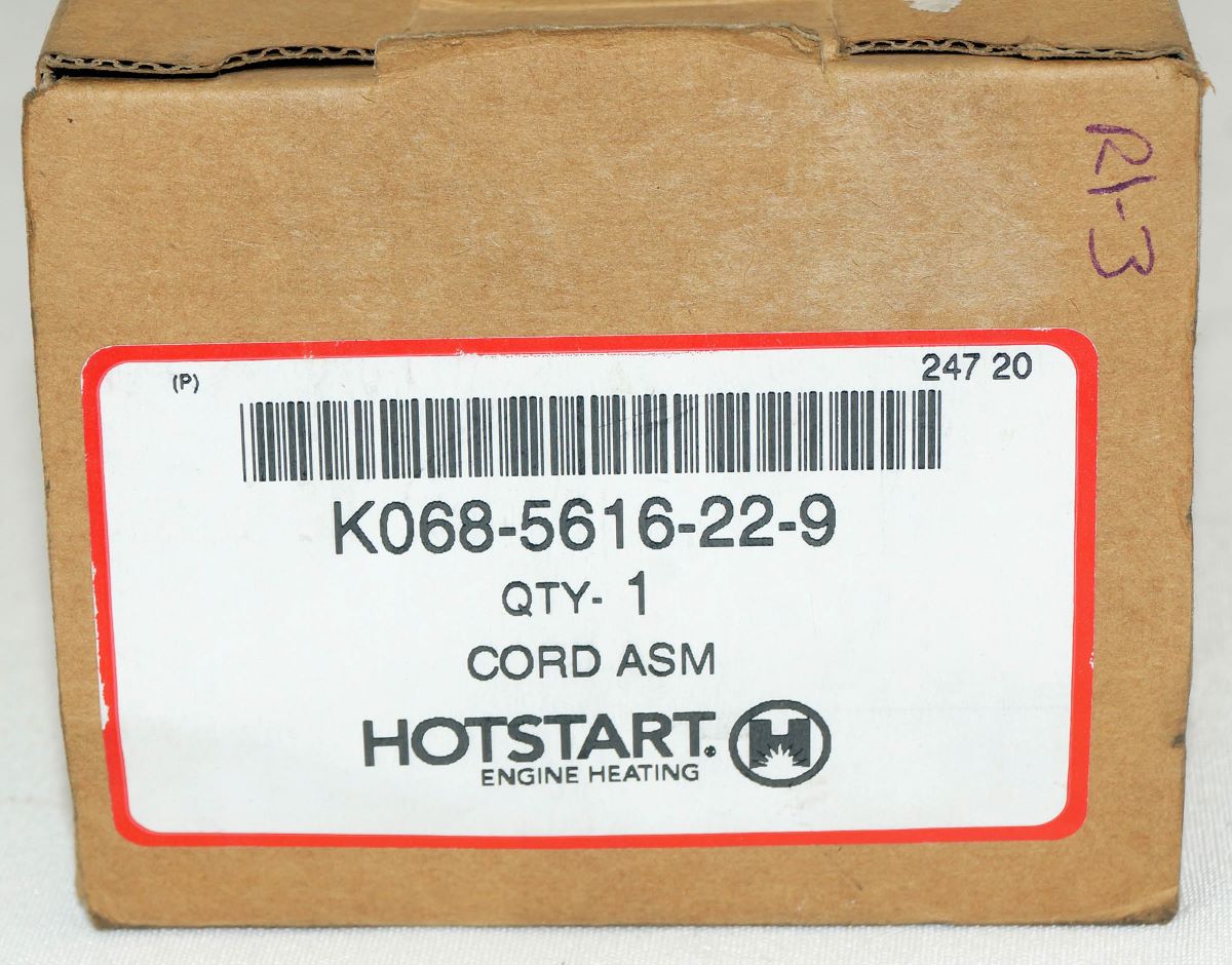 K068-5616-22-9 Hotstart Engine Heater Harness Cord Assembly ...
